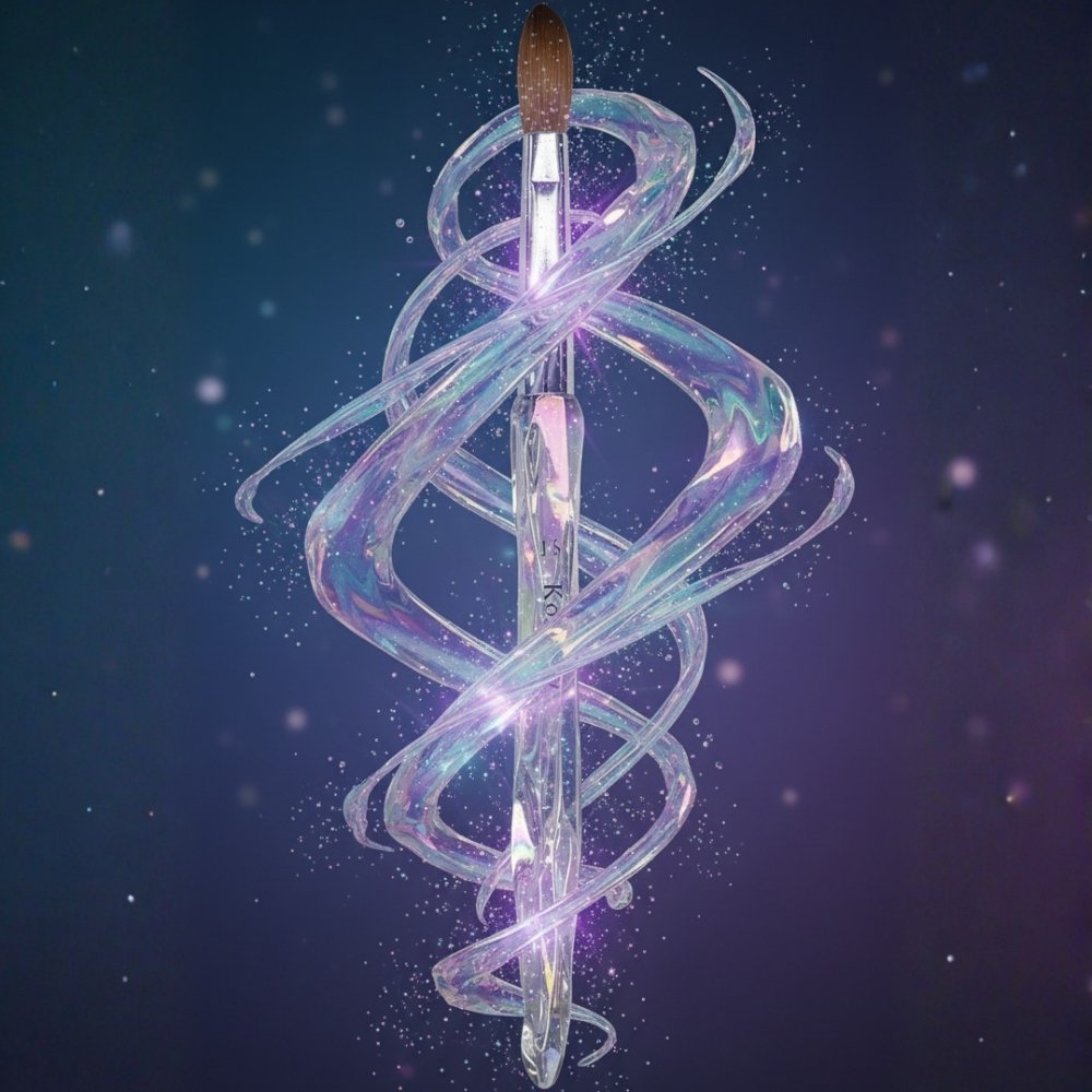 Acrylic Brush crystal handle 100% kolinsky – evahousenailssupply.com